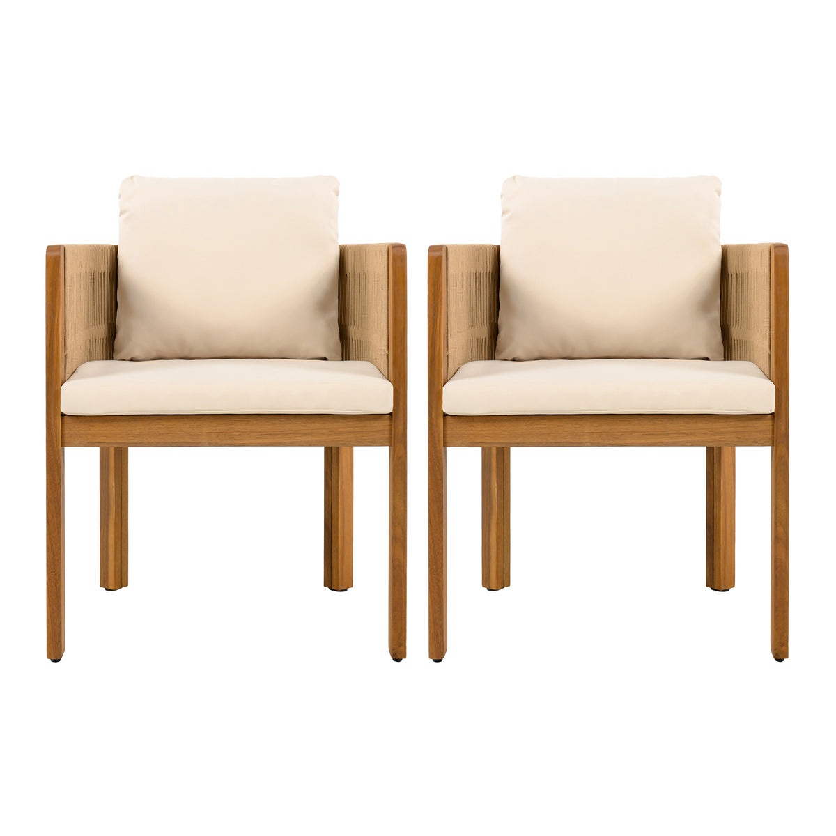 Christopher Knight Home Percival Modern Coastal Acacia Wood Outdoor Di ...