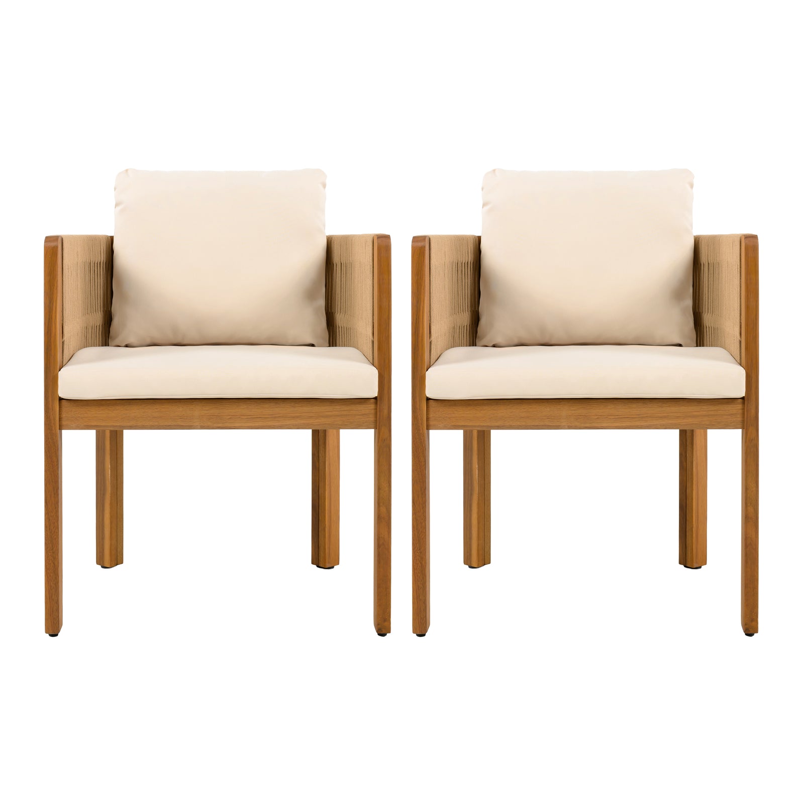 Christopher Knight Home Percival Modern Coastal Acacia Wood Outdoor Di ...